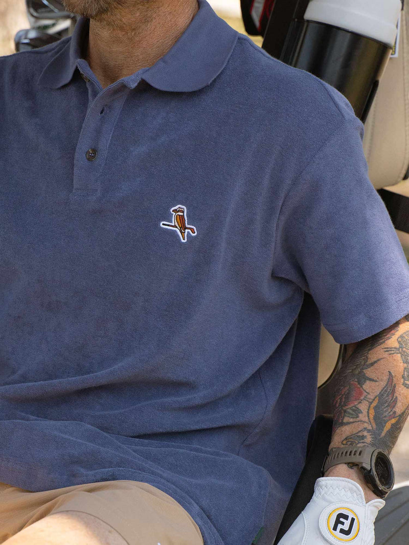 Kooka Terry Polo Lake Blue